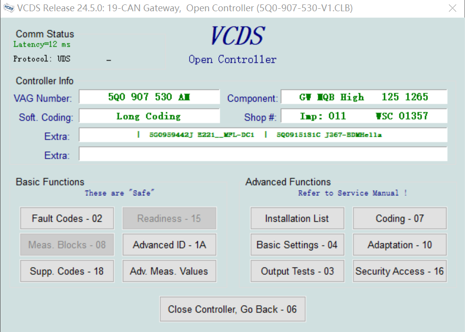 VCDS V24.5 HEX V2 online version with STM32F429 ARM supports UDS protocol upgrade online – Agile